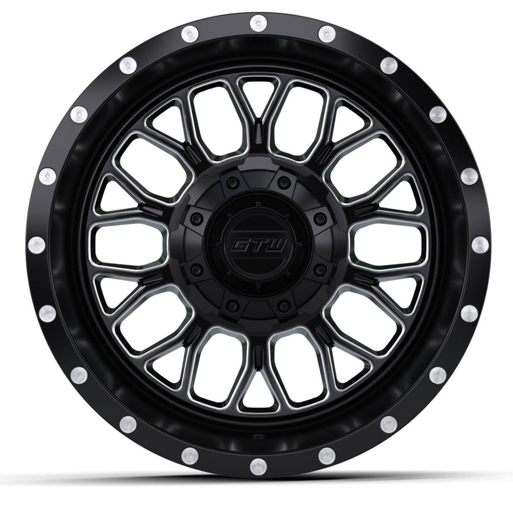 12” GTW Helix Black & Machined Wheel – Lakeside Buggies