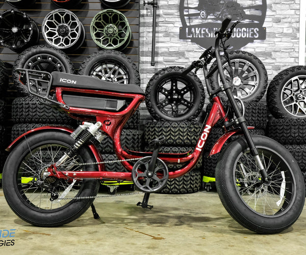 2023 Icon EV Electric Bicycle Sangria Red from ICON – Lakeside Buggies