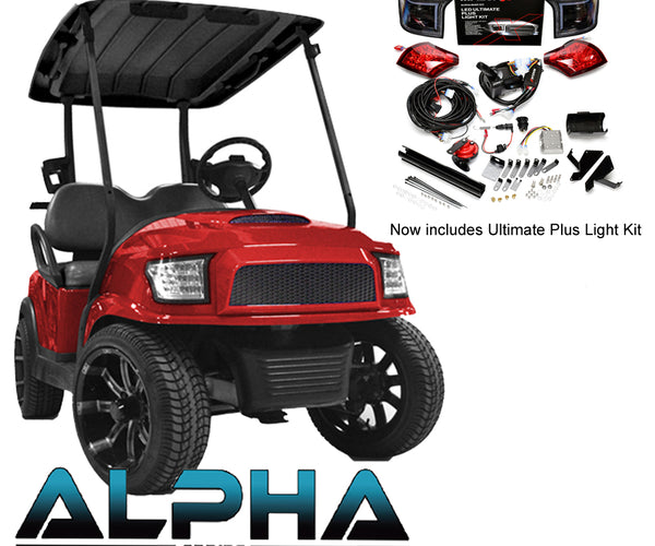 Club Car Precedent/Tempo ALPHA Street Body Kit in Red with Ultimate ...