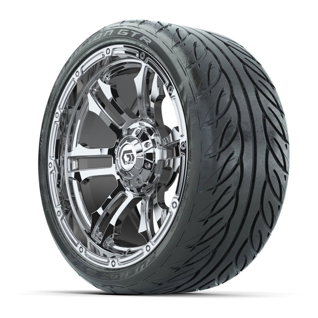 GTW Shogun Chrome 15 in Wheels with 215/40-R15 Fusion GTR Steel Belted ...