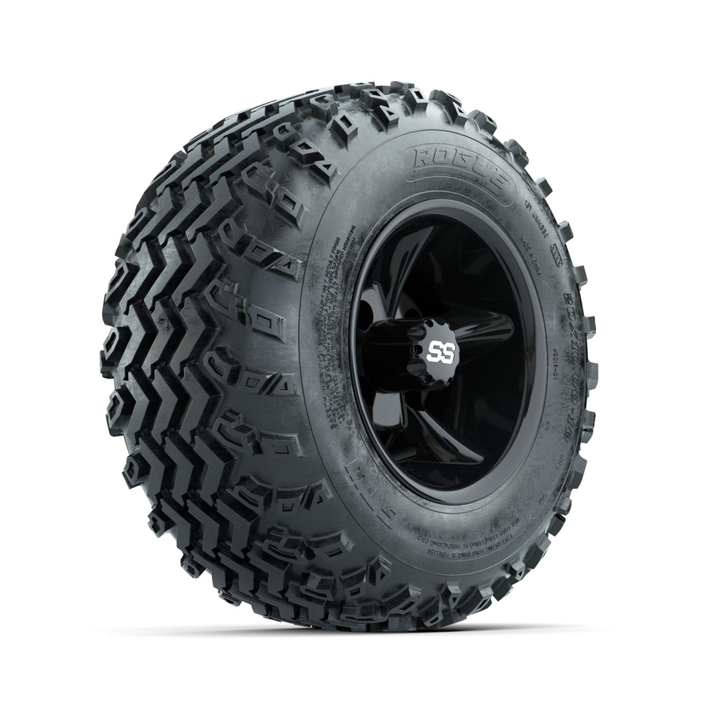 GTW Godfather Black 10 in Wheels with 20x10.00-10 Rogue All Terrain ...