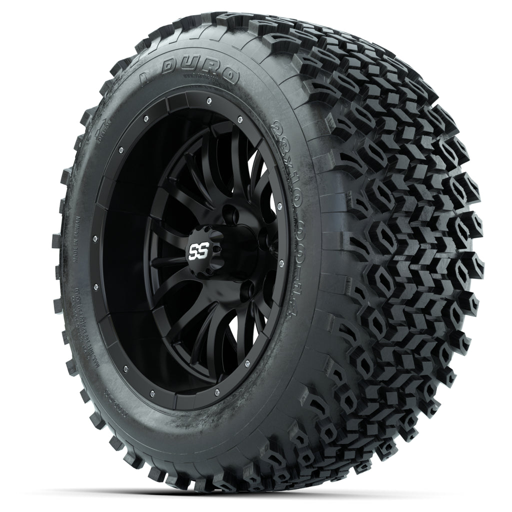 Set of (4) 14 in GTW Diesel Wheels with 23x10-14 Duro Desert All ...
