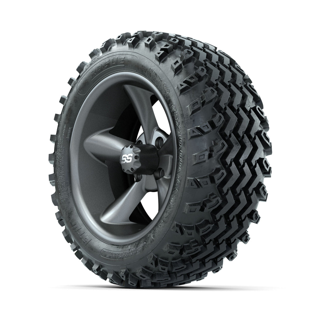 GTW Godfather Matte Grey 14 in Wheels with 23x10.00-14 Rogue All ...