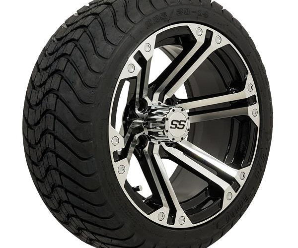 Set of (4) 14 inch GTW® Specter Wheels on GTW® Lo-Pro Street Tires ...