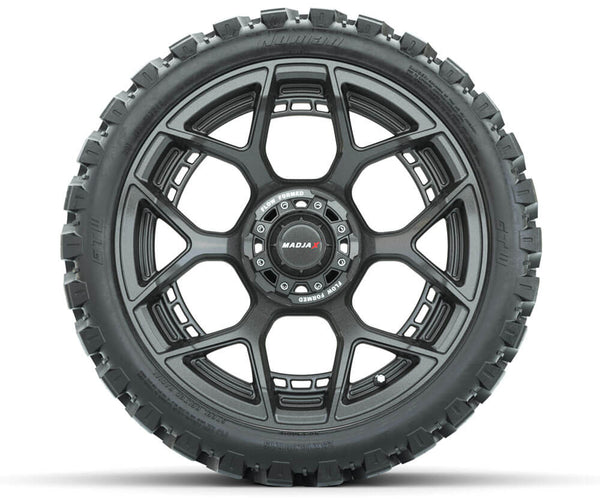 Set of (4) 15" MadJax® Flow Form Evolution Gunmetal Wheels with GTW® N ...