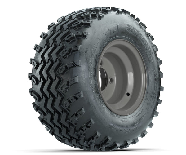 GTW Steel Club Car Grey Centered 8 in Wheels with 18x9.50-8 Rogue All ...