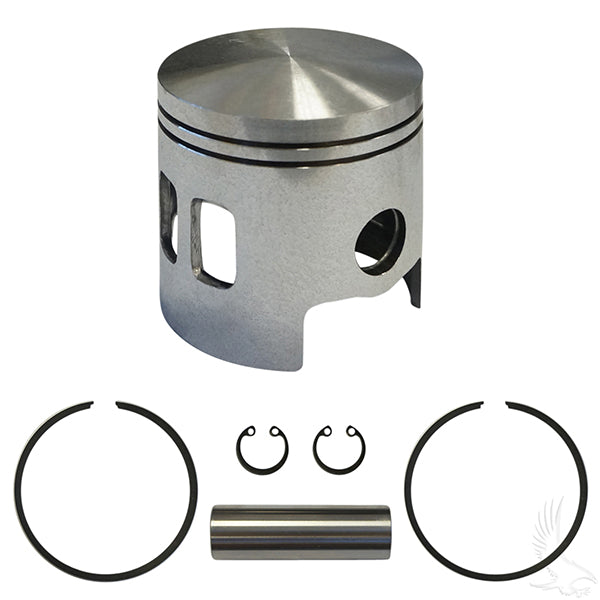 Piston and Ring Assembly, Standard Size, E-Z-Go 2-cycle Gas 89-93 2 ...