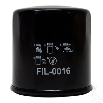 Oil Filter, E-Z-Go RXV/TXT with Kawasaki Engine, Club Car OHV Engine ...