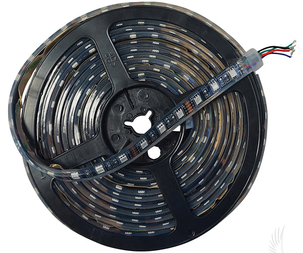 Flexible LED Light Roll, 16' w/ Wire Leads, 12 VDC, RGB- from Lakeside ...