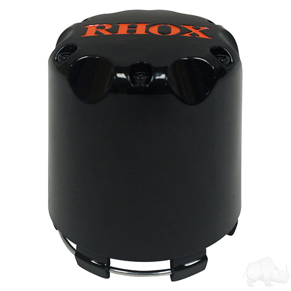 Center Cap, Black with Orange RHOX- from Rhox – Lakeside Buggies
