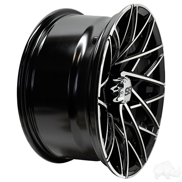RHOX RX395, Machined Gloss Black, 15x7 ET-25- from Rhox – Lakeside Buggies